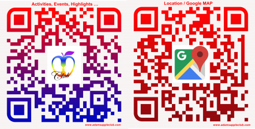 QR code Activities, Events, Highlights, Location, MAP