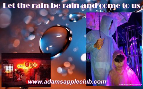 Let the rain be rain and come to us! Adams Apple Club