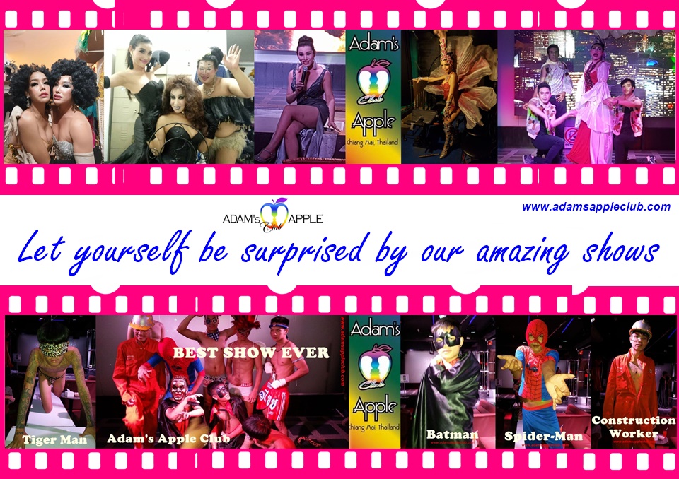 Let yourself be surprised by Adam's Apple Club amazing shows