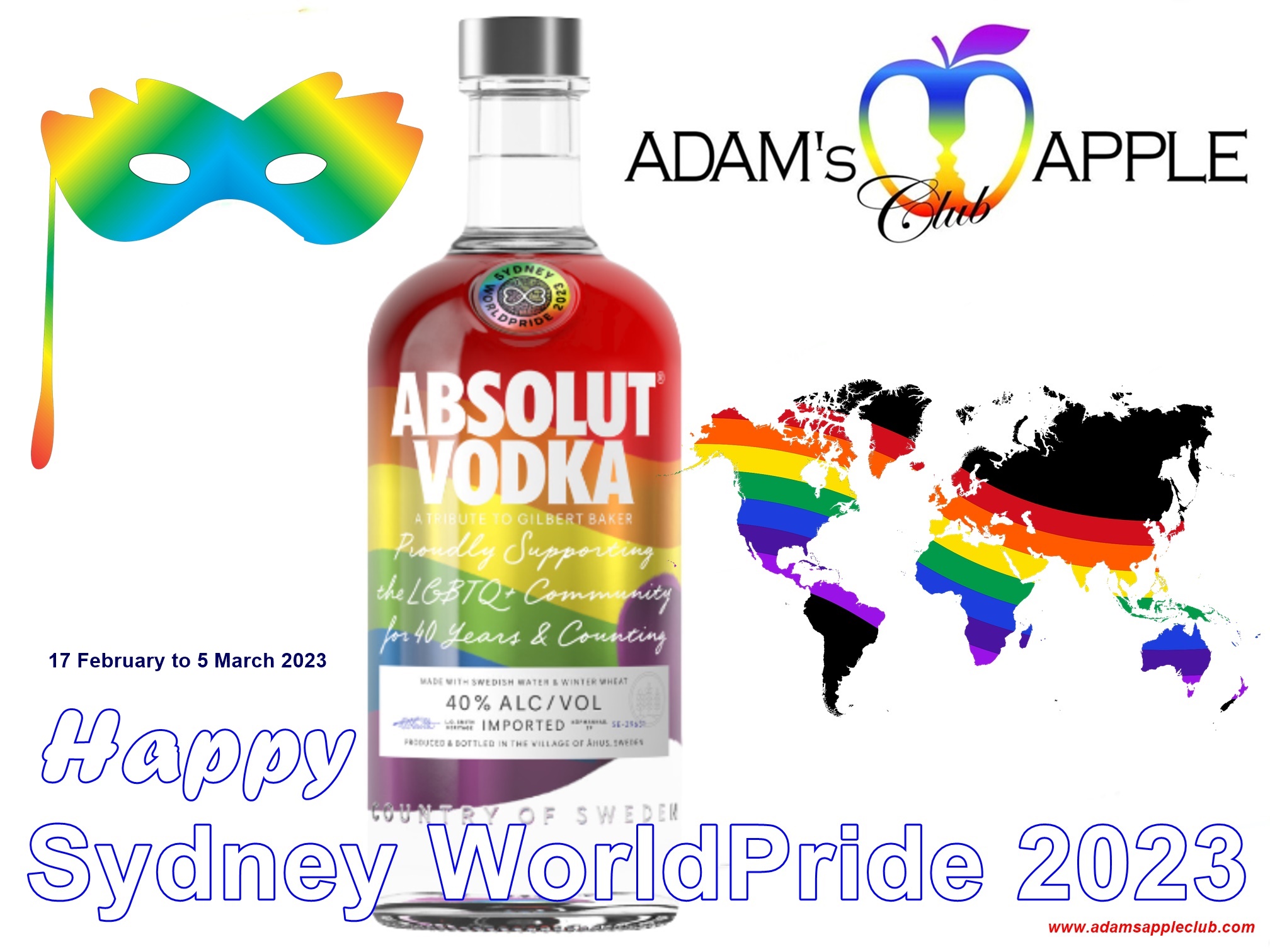 Sydney WorldPride 2023 Adams Apple Club Chiang Mai