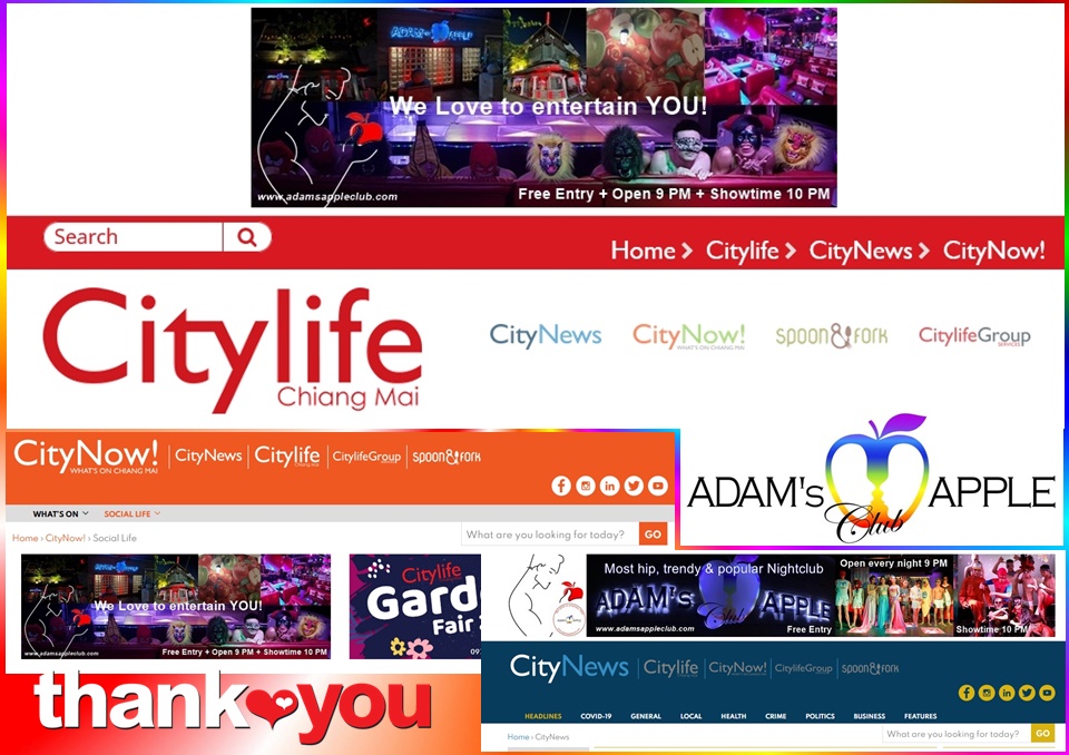 Citylife CityNOW CityNews about Adams Apple Club Chiang Mai