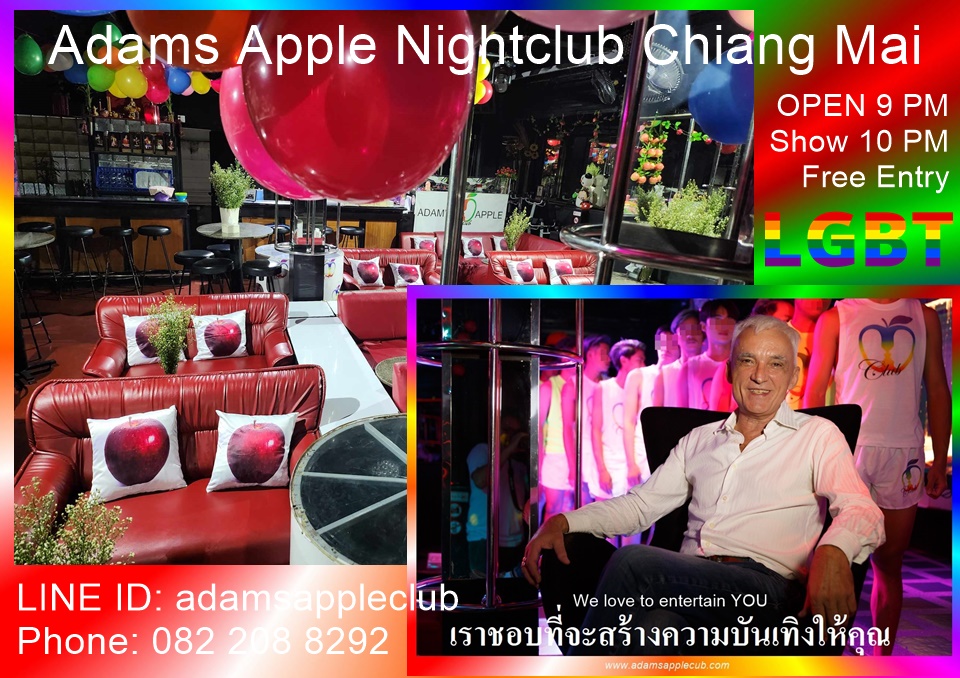 Adams Apple Nightclub Chiang Mai legendary gay friendly Hangout