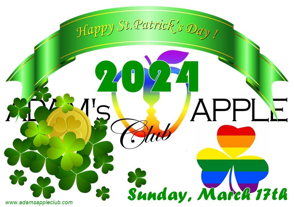 St Patricks Day 2024 … Sunday, March 17th Adams Apple Club