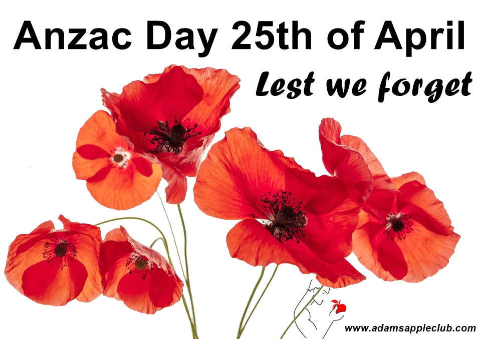 Anzac Day CNX Lest we forget 25th of April 2024