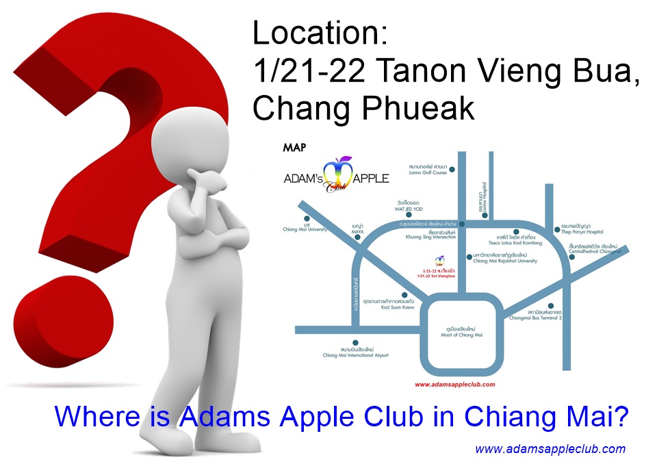FAQ Location Adams Apple Club Chiang Mai Thailand