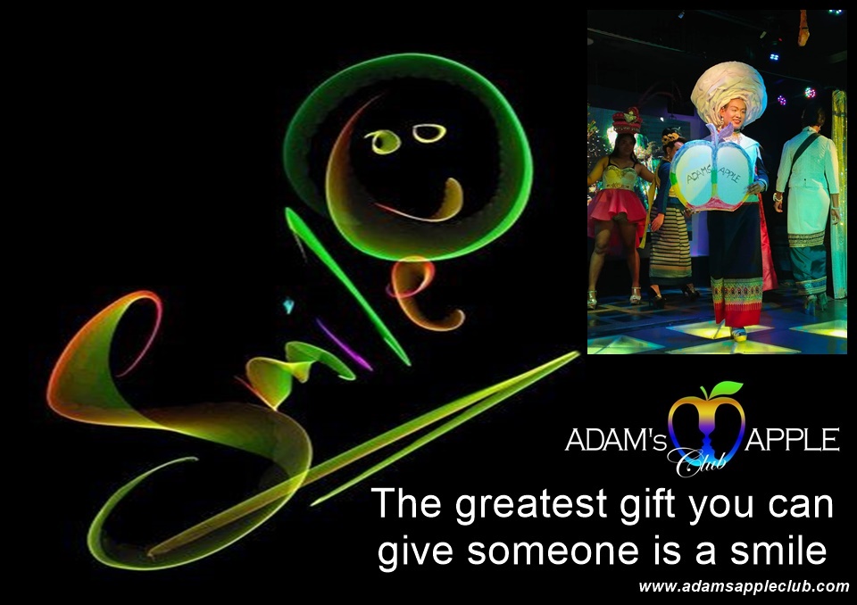 SMILE always wins be positive! Adams Apple Club Chiang Mai