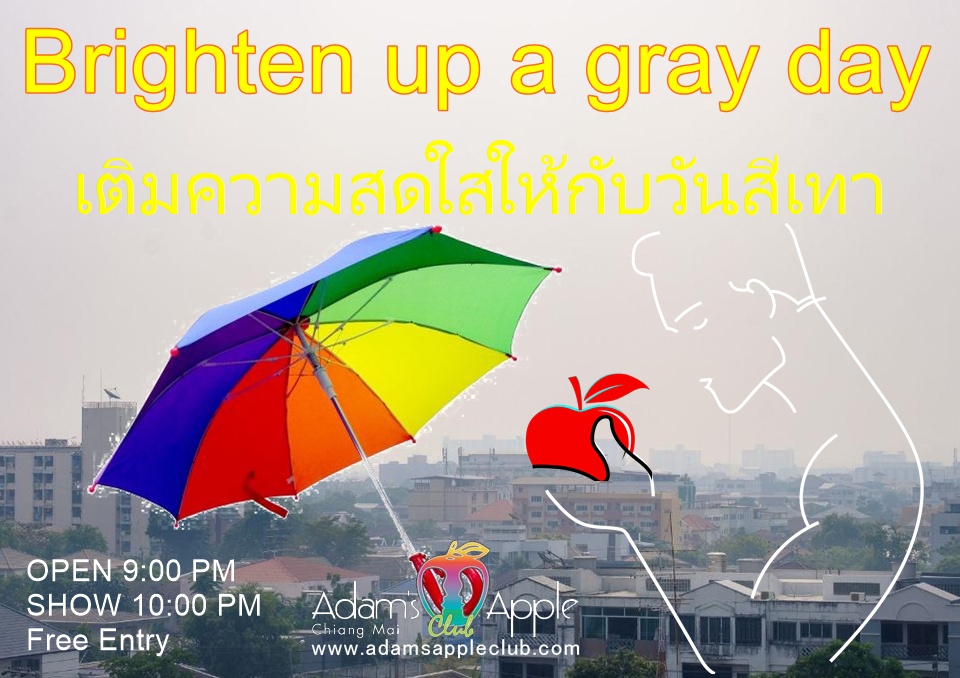 Brighten up a gray day Visit the Adams Apple Club in Chiang Mai